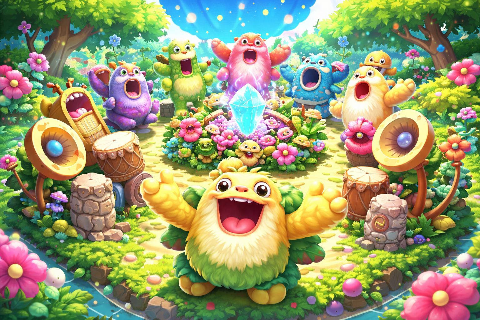 Monster Melody Island - Instant game by Jabali AI