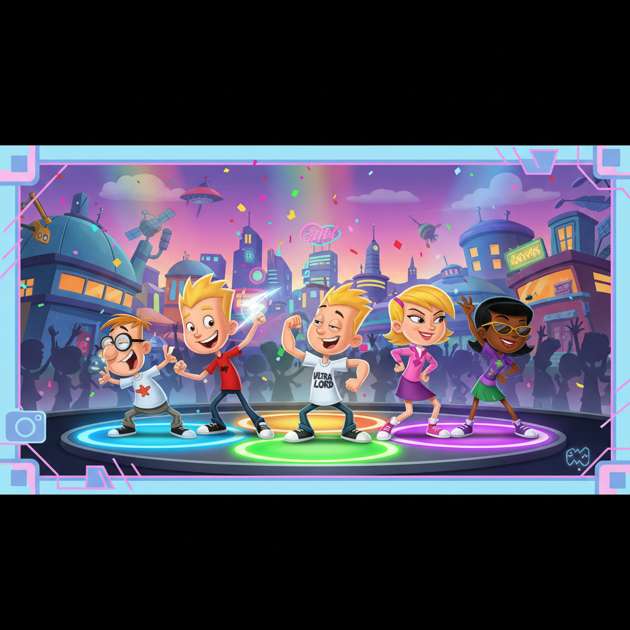 Jimmy Neutron Dance Party - first-person-shooter by Jabali AI