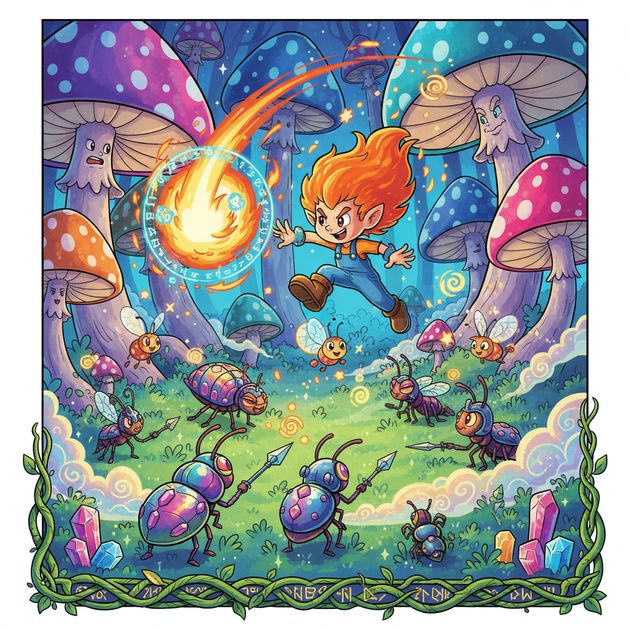 Flicker’s Firecap Frenzy - Dungeon Crawler RPG by Jabali AI