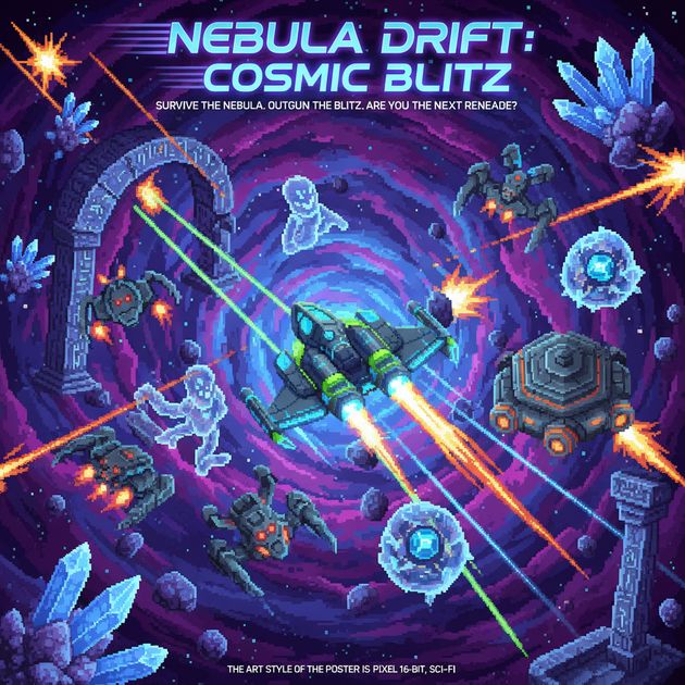 Nebula Drift: Cosmic Blitz - Fixed Shooter Arcade by Jabali AI