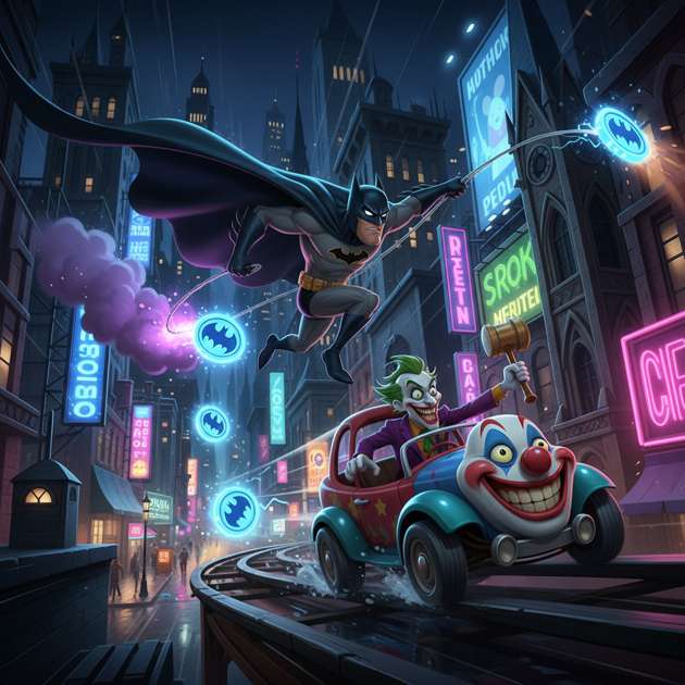 Gotham Rush: Batman vs Joker - 3D Racing by Jabali AI
