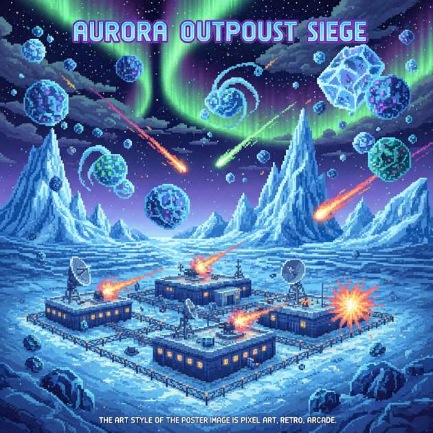 Aurora Outpost Siege - Strategic Defense Arcade by Jabali AI