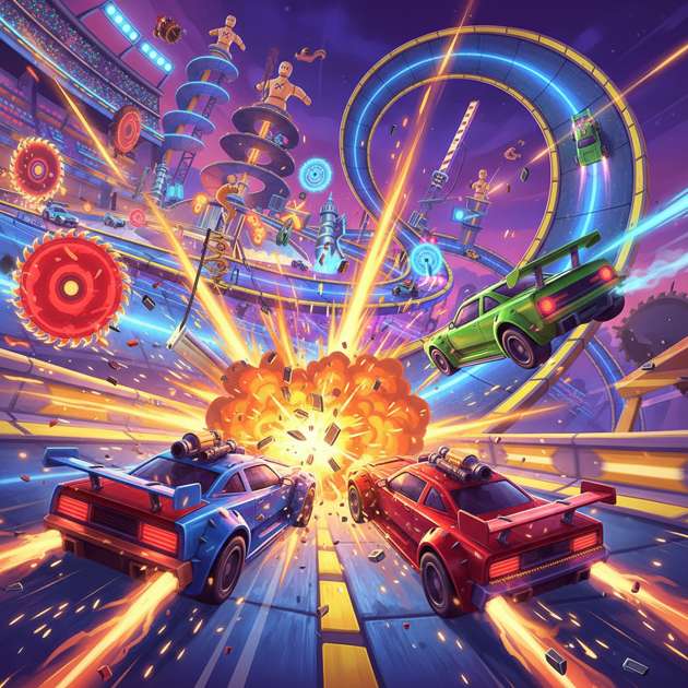 Crash Circuit: Turbo Mayhem - 3D Racing by Jabali AI