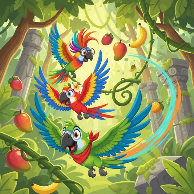 Jungle Jester: Fruit Dash - Endless Tapping by Jabali AI