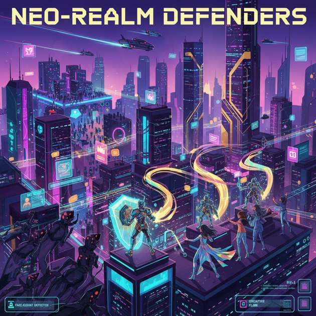 Neon Tower Guardians - 3D Open World by Jabali AI