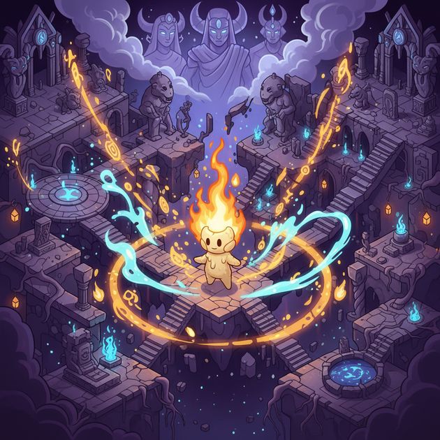 Twilight Labyrinth: Candlebearer's Rite - Dungeon Crawler RPG by Jabali AI