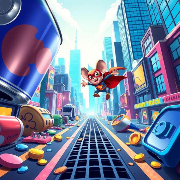 Mighty Mouse Rush - Rhythm Platformer by Jabali AI