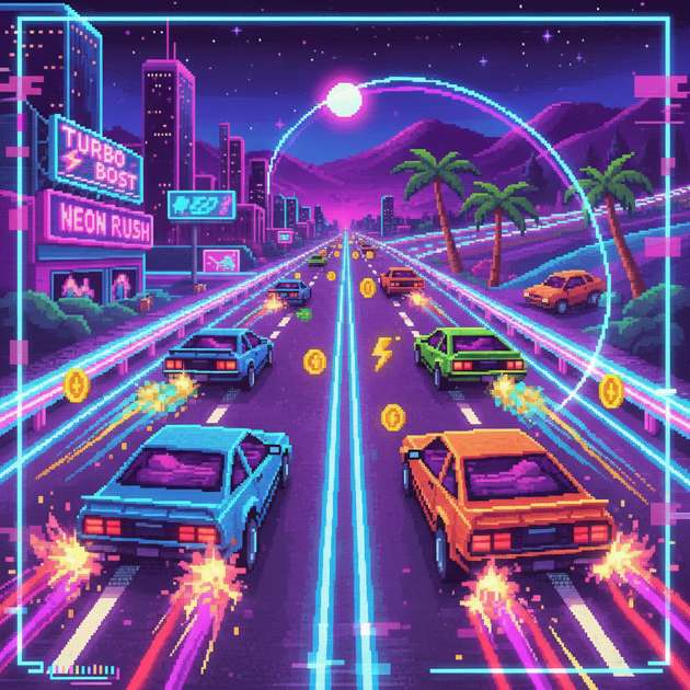 Neon Rivals: Turbo Rush - 3D Racing by Jabali AI