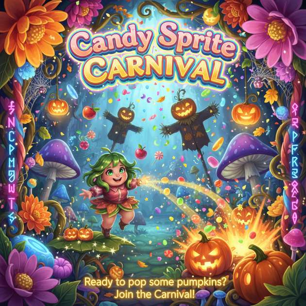 Candy Sprite Carnival - Fixed Shooter Arcade by Jabali AI
