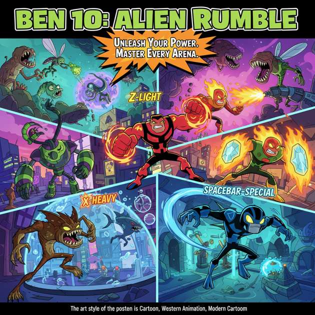 Ben 10: Alien Rumble - Maze Shooter Arcade by Jabali AI