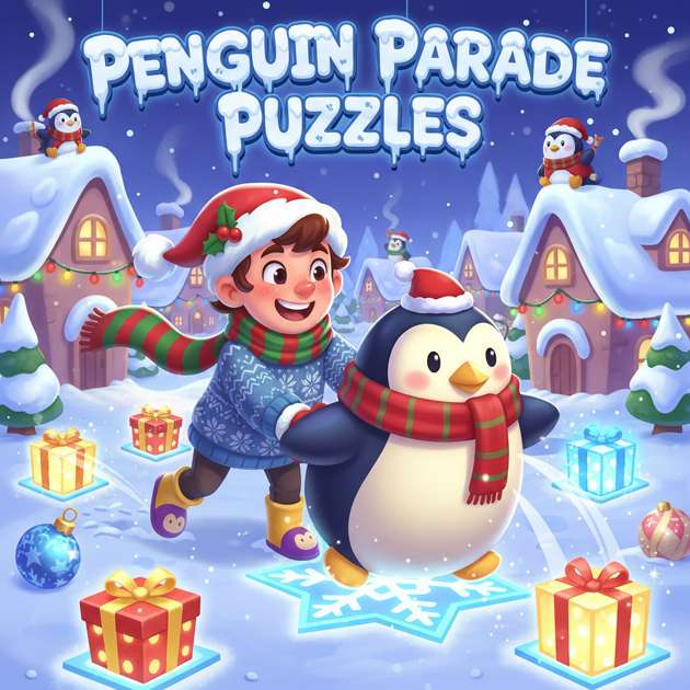 Penguin Parade Puzzles - Grid-Based Puzzle by Jabali AI