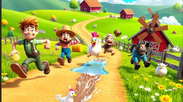 Farm Dash: Old Mill Escape - Endless Tapping by Jabali AI