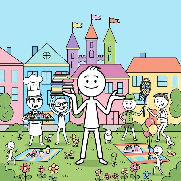 Stickman Town Social - Adventure RPG by Jabali AI