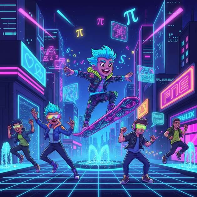 Neon Math Quest - Trivia Game by Jabali AI