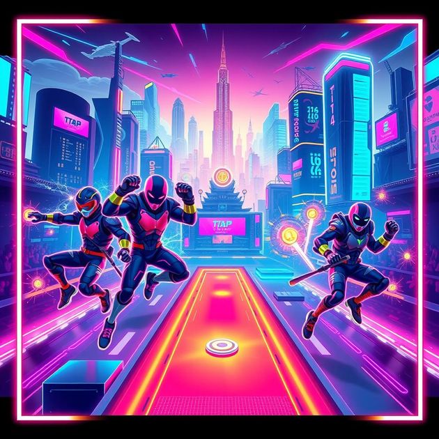 Neon Tap Arena - Idle RPG by Jabali AI