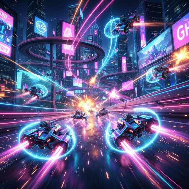 Neon Velocity: Turbo Clash - 3D Racing by Jabali AI
