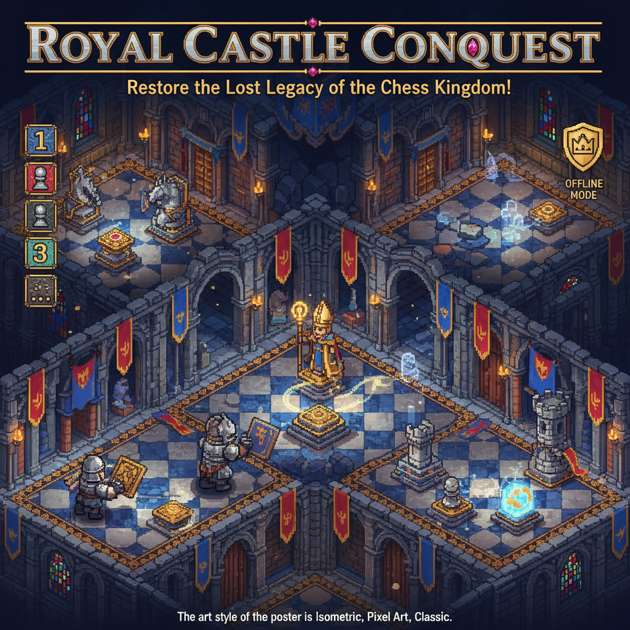 Royal Castle Conquest - Grid-Based Puzzle by Jabali AI
