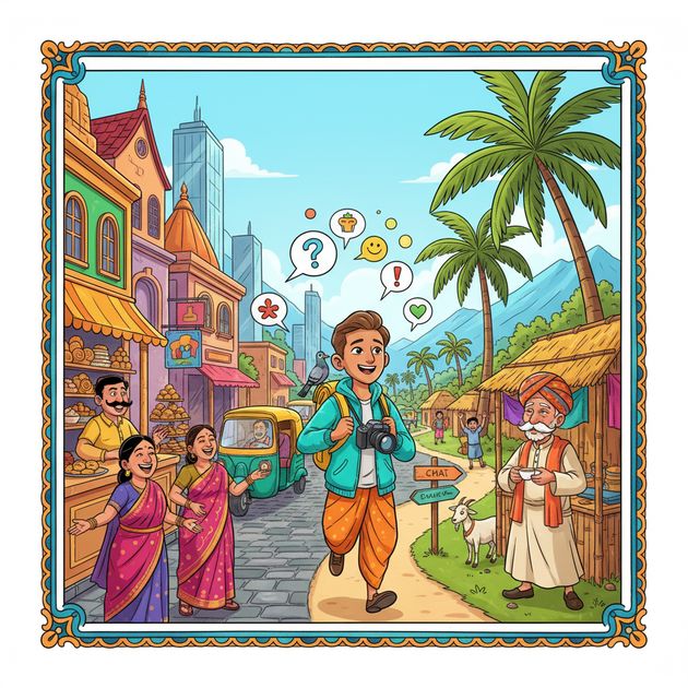 India Vlogger Adventure - create-from-scratch by Jabali AI