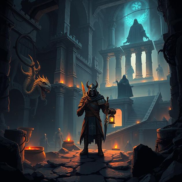 Warden's Descent - Dungeon Crawler RPG by Jabali AI