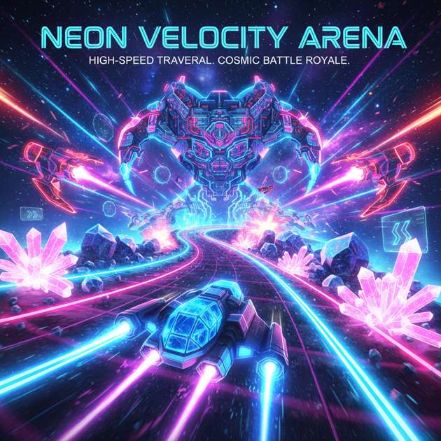 Neon Velocity Arena - Fixed Shooter Arcade by Jabali AI