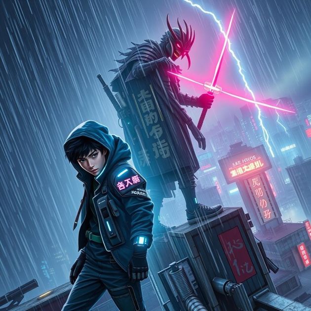 Cyber Katana Siege - Dungeon Crawler RPG by Jabali AI