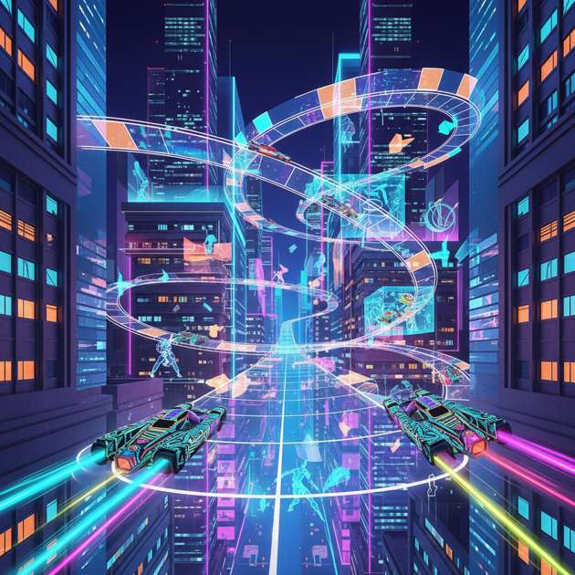 Neon Grid Rivals - 3D Racing by Jabali AI
