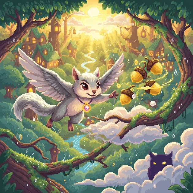 Enchanted Skies: Squirrel Flight - Endless Tapping by Jabali AI