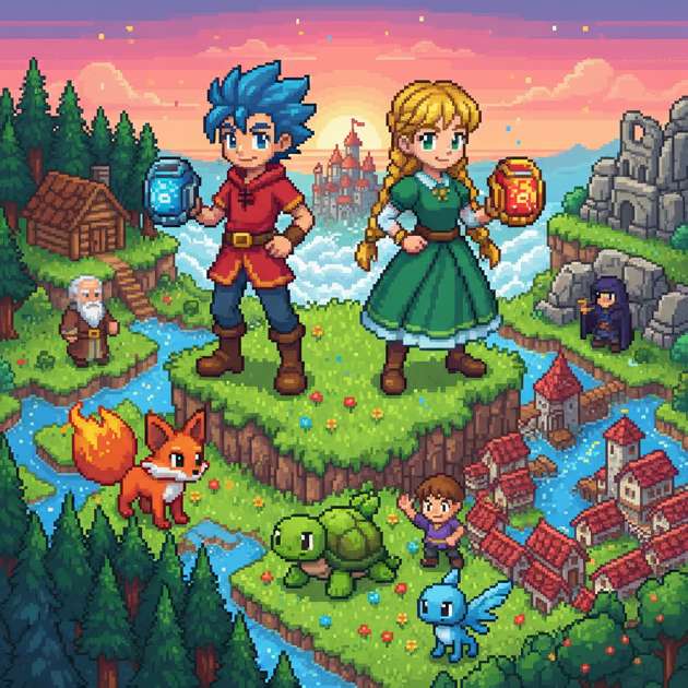 Pixel Creature Quest - Adventure RPG by Jabali AI