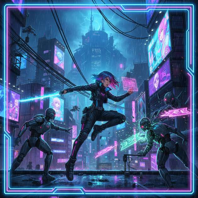 Neon Ninja Rebellion - 3d-stealth-survival by Jabali AI