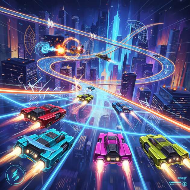 Neon Velocity: Turbo Arena - 3D Racing by Jabali AI