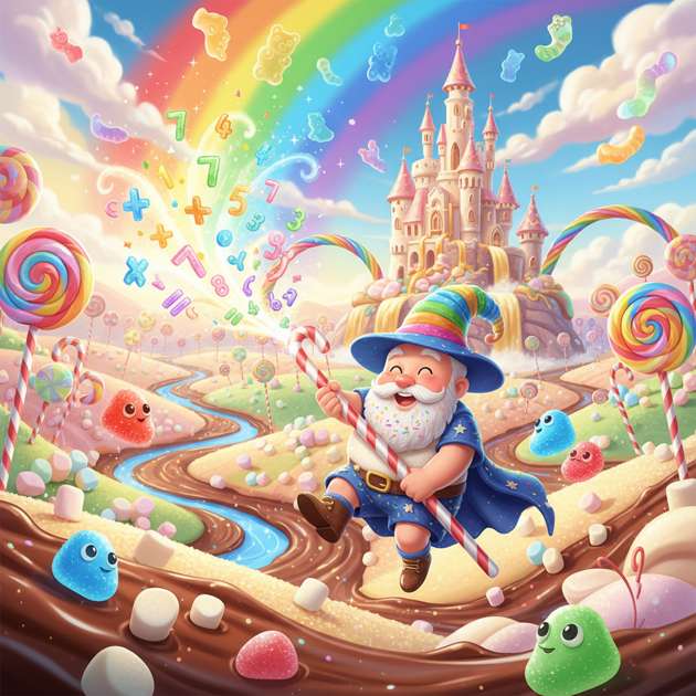 Candy Kingdom Math Quest - Trivia Game by Jabali AI