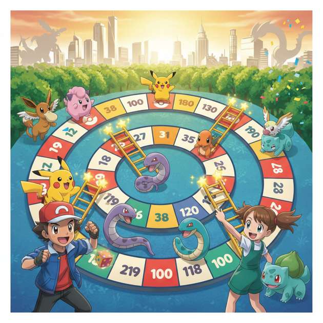 Pokemon Snakes & Ladders - create-from-scratch by Jabali AI