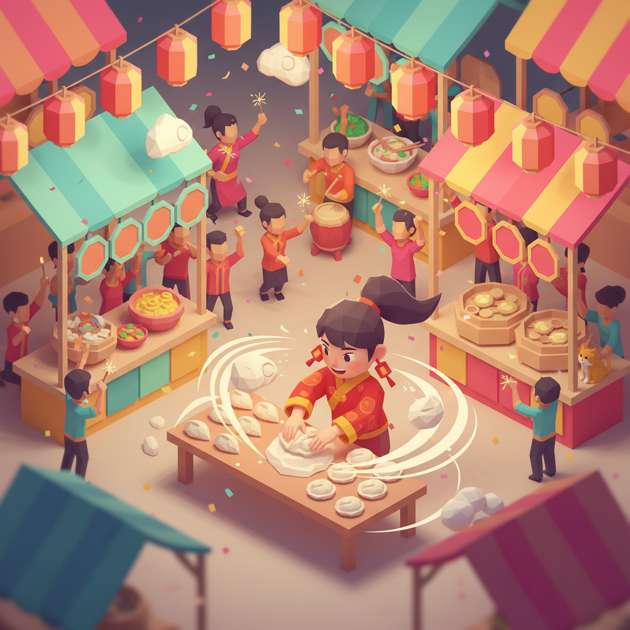 Dumpling Dash Festival - Rhythm Platformer by Jabali AI