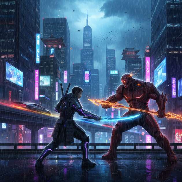 Neon Honor: Blade City - 3D Open World by Jabali AI